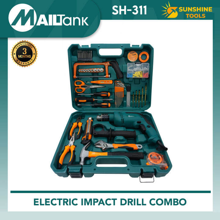 MAILTANK (SH311) Electric Impact Drill 650W, 220V, 13mm with Tool Set ...