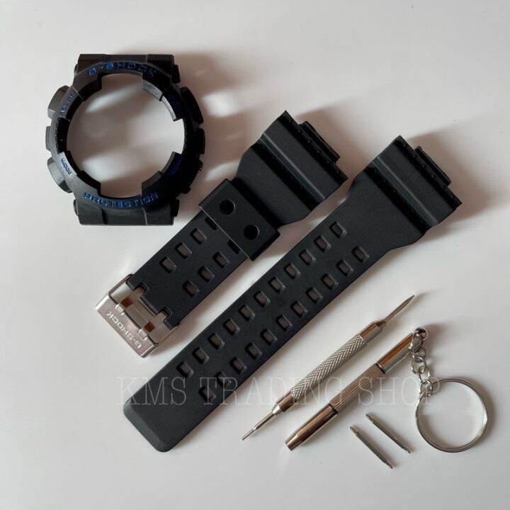 【Miracle Watch Store】 ชุดสายสำรองและฝาเครื่องมือฟรีสีดำด้านพร้อมตัว ...