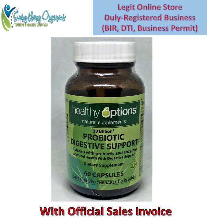 Healthy Options 10 Billion* Probiotic Support 60 Capsules | Lazada PH