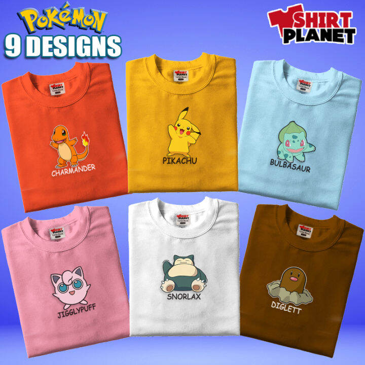 Popular Anime Pokemon Chibi Character Design T-Shirt Picka Fashionable ...