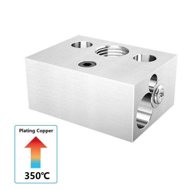 3D Printer Heated Block Alloy Heat Block For Ender 3 S1 /Pro Hotend 3D ...