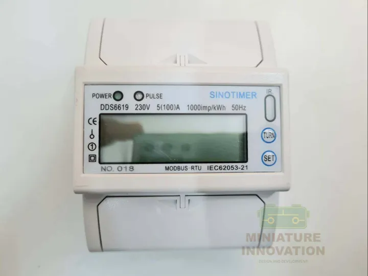DDS6619-015 Multi function Single Phase 5-100A 230V AC Energy Meter ไฟฟ้า Meter Monitor DIN Rail ...