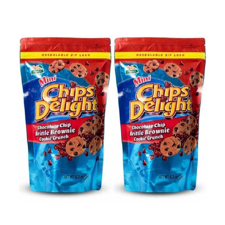 Chips Delight Chocolate Chip Brittle Brownie 120g - Pack of 2 | Lazada PH