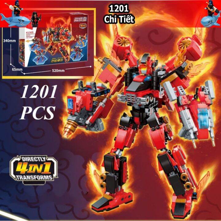 [1201 Mảnh] - Bộ Đồ Chơi lego Lắp ɡhép Mô Hình Robot Biến Hình, Láp Ráp ...