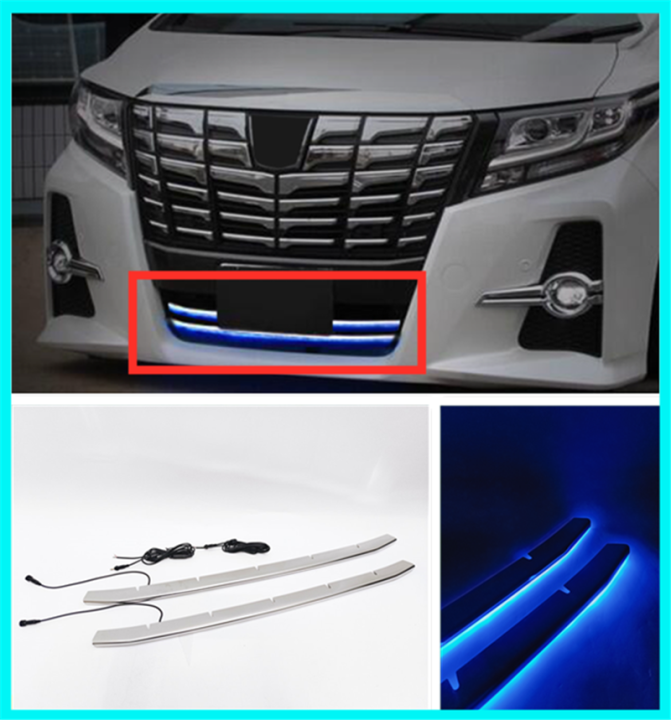 Toyota ALPHARD 30 2015-2018 Front Bumper Grille Chrome Garnish Trim ...