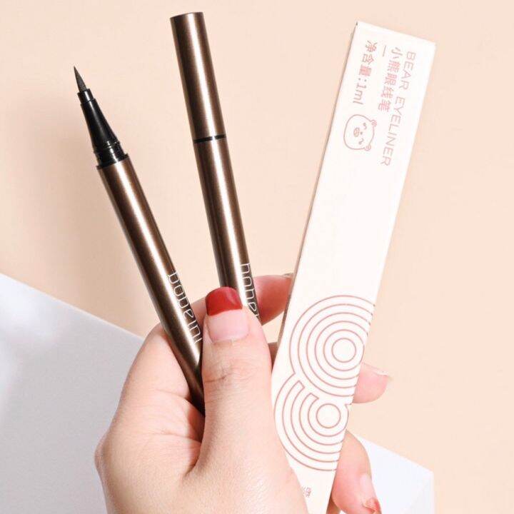 bobeini 1801 อายไลเนอร์หัวเล็กสลิม เขียนง่าย เส้นคม สีเข้มชัด ใช้ทำขนตา ...