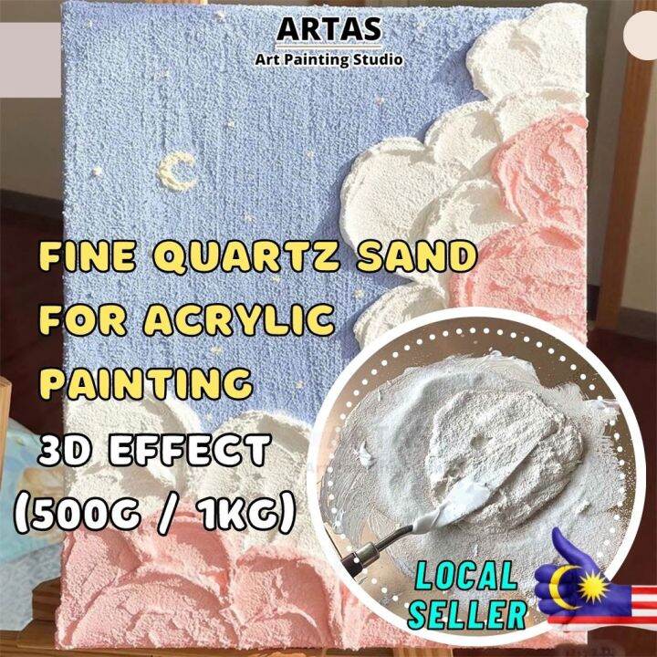Quartz Sand Art 石英砂 Acrylic Texture Painting DIY Pure Sand Art Fine ...