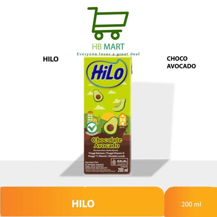 HILO MINUMAN SUSU RASA CHOCOLATE AVOCADO 200ML | Lazada Indonesia