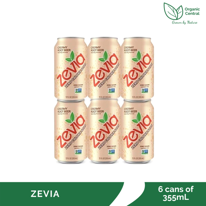 Zevia Creamy Root Beer Soda Bundle of Six (6) 355mL | Lazada PH