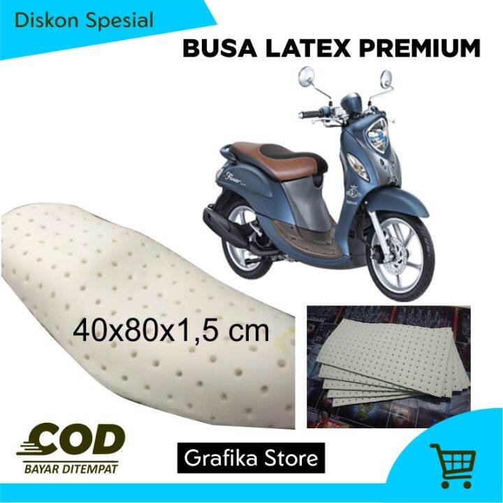 Busa Latex Premium Jok Motor Yamaha Fino Grande 125 uk 40x80x1,5 cm ...