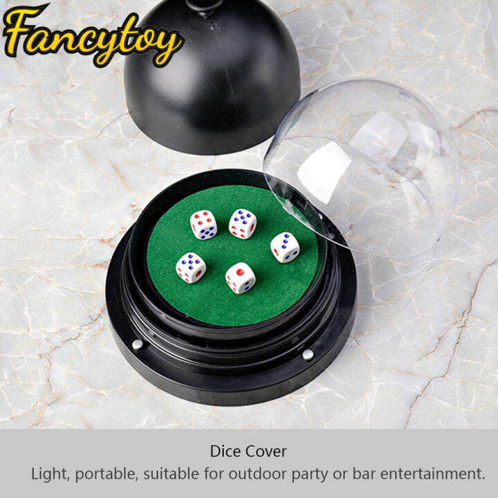 [Fancytoy] Transparent Cover Automatic Dice Roller Cup Domes Hand ...