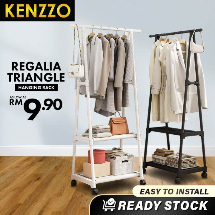 KENZZO : REGALIA Triangle Clothes Hanger Open Clothes and Storage Rack ...