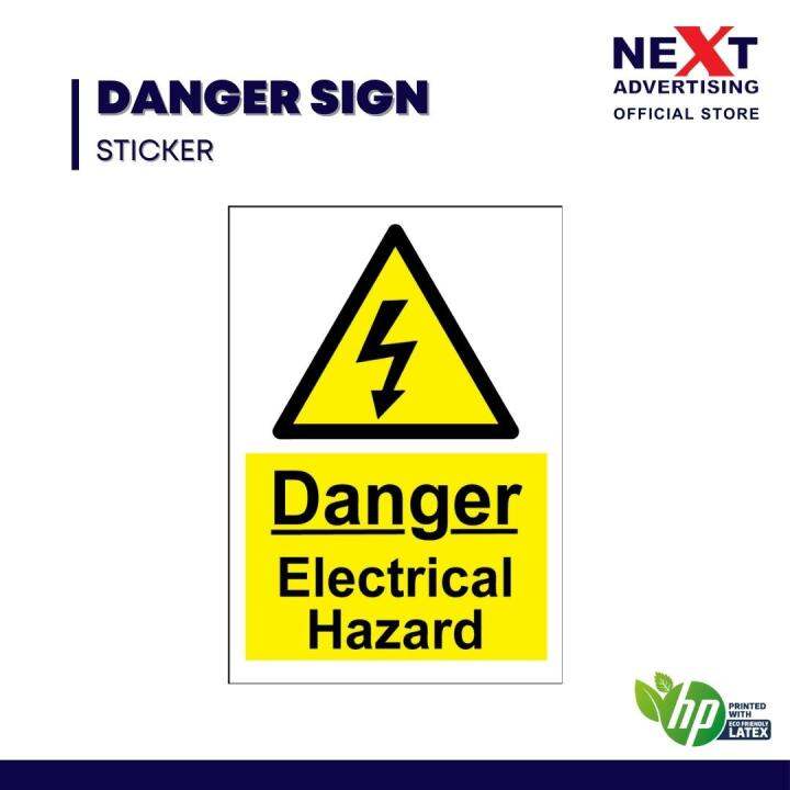 Danger Electrical Hazard Sticker | Lazada