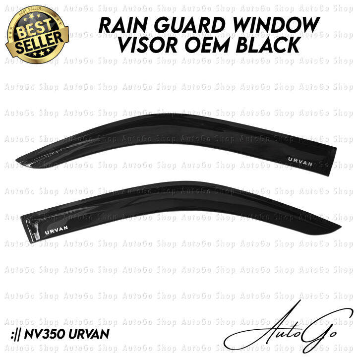 Nissan NV350 Urvan 2016-2023 OEM Type Rain Guard Window Visor (Black ...