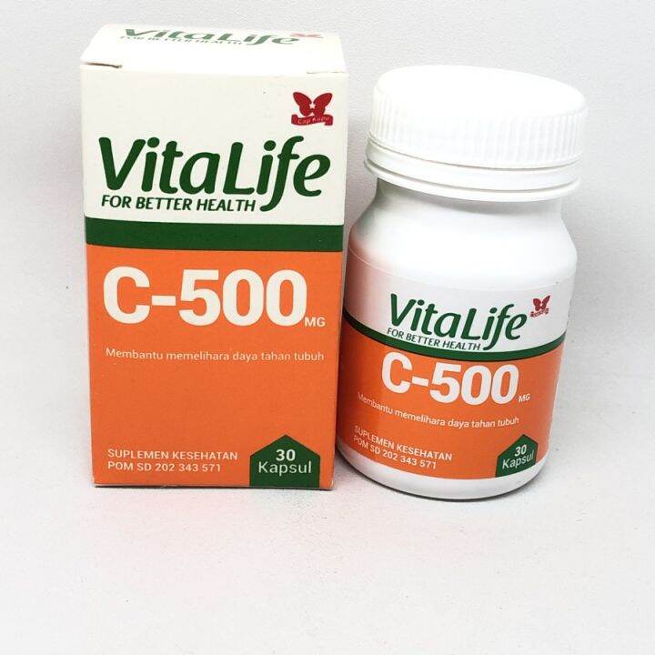 Vitamin C Vitalife 500MG 30 Kapsul – Vitamin Untuk Daya Tahan Tubuh | Lazada Indonesia