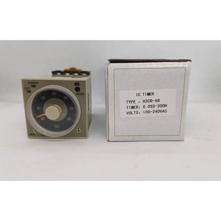 H3CR-A8 IC TIMER ไทม์เมอร์ตั้งเวลา TIME: 1.2S-300H ใช้รวมกับซ้อกเก็ตPF ...