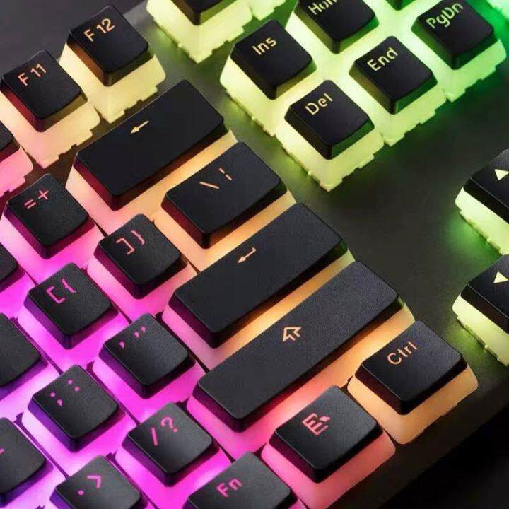 Pudding PBT Keycaps Transparent Backlit for Mechanical Keyboard | Lazada PH