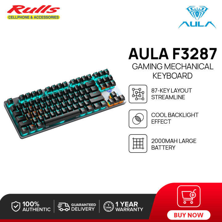AULA F3287 Wired Mechanical Dual Mode Keyboard | 87-key Gaming Keyboard ...