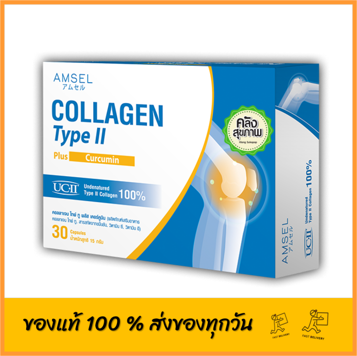 Amsel Collagen Type II Plus Curcumin 30 Capsules | Lazada.co.th