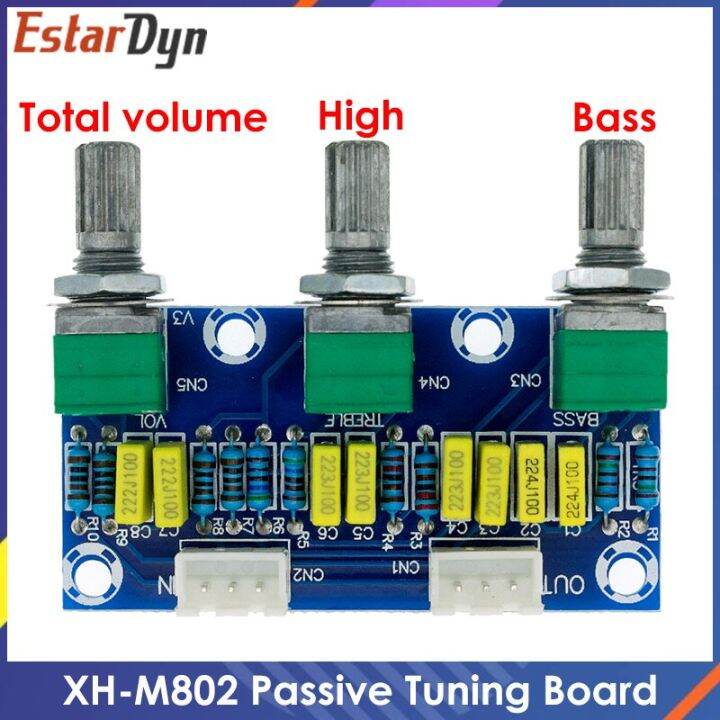 XH-M802 Amplifier Board High and Low Voltage Mixer Tone Board Volume ...