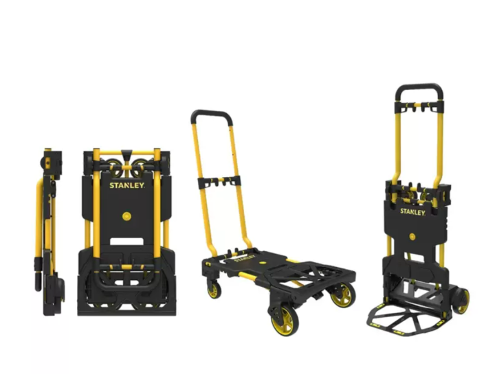 [Stanley] 2-in-1 Folding Hand Truck (Max 137kg) Foldable Flatbed Cart ...