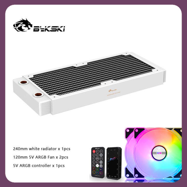 Bykski 360/240mm Kit Copper Radiator 30mm Thickness +120mm Fan +Controller for PC Cooling Water ...