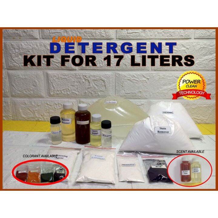 DIY LIQUID DETERGENT KIT FOR 17LITER YIELD W/ MOISTURIZER NEGOSYO PACK ...