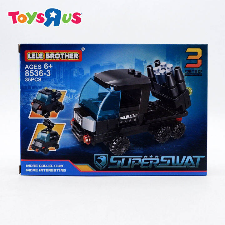 Lele Brother Building Blocks 8536-3 Super Swat Truck (85pcs) | Lazada PH