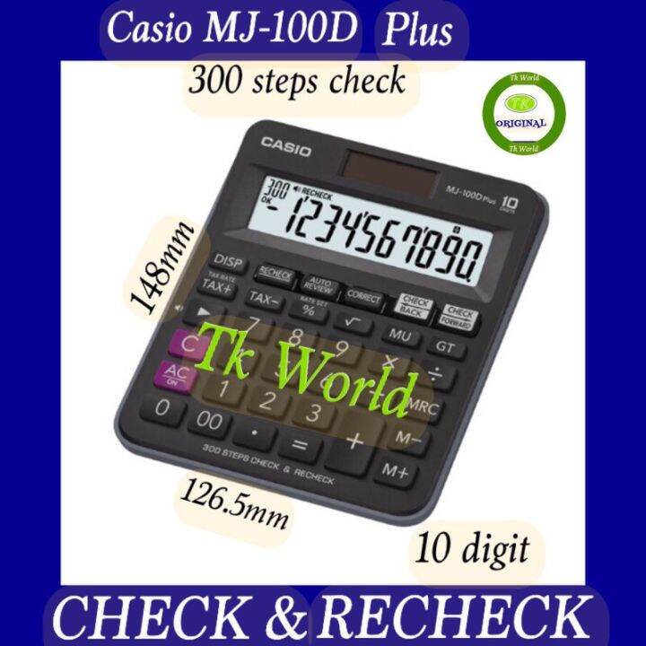 Casio MJ-100 Desktop Calculator Check& Correct | Lazada