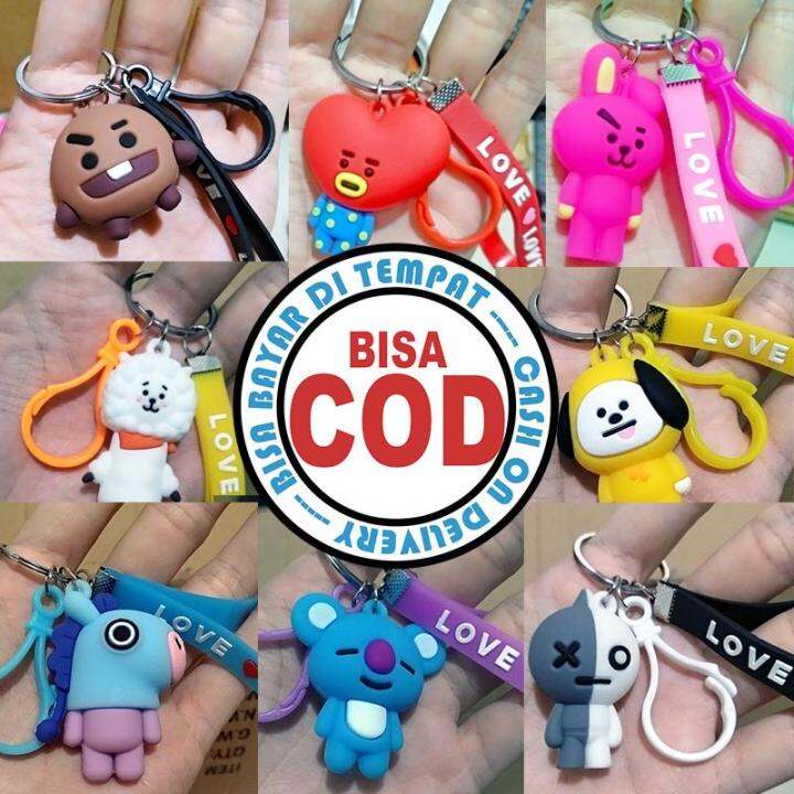 Gantungan Kunci BT21 UNIVERSE BTS Merchandise TATA, VAN, KOYA, RJ, SHOOKY, MANG, CHIMMY, and ...