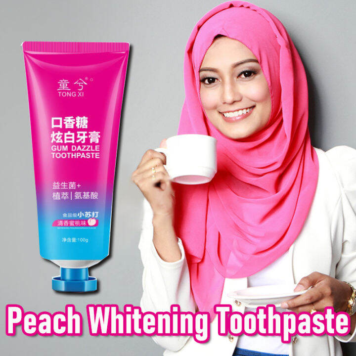 Chewing Gum Flavor Toothpaste Peach Flavor Clean Tooth Stains Fragrance ...