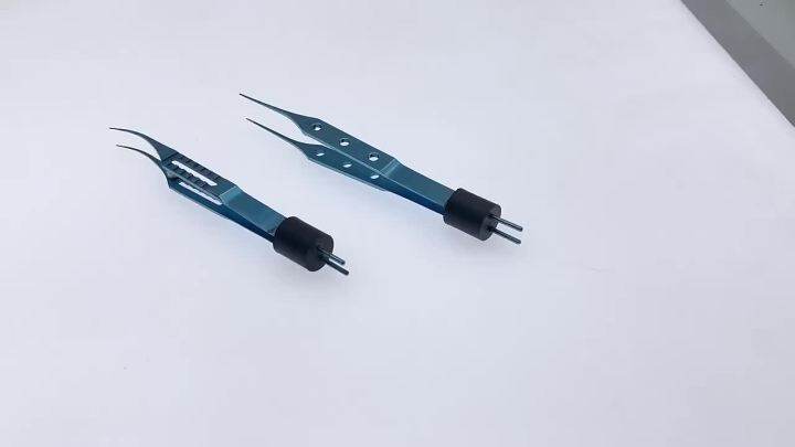 Titanium Bipolar Forceps ophthalmic instrument forceps straight curved shaft Eyelid Tools ...