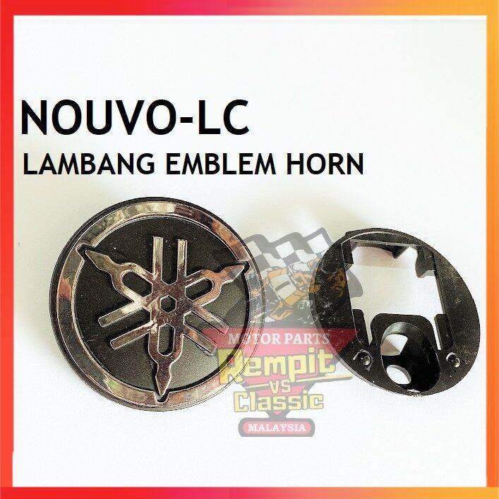REMPIT Yamaha NOUVOLC Lambang Emblem Horn NOUVO-LC Logo Clip Emblem Set ...