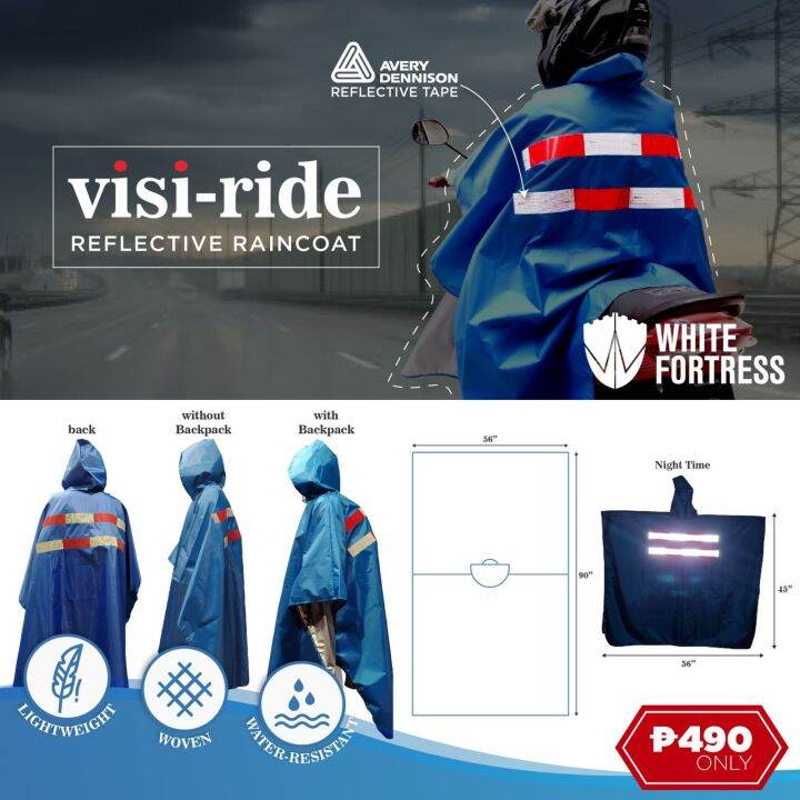 VISIRIDE REFLECTIVE RAINCOAT x PANG-ULAN x SAFETY RAINCOAT x KAPOTE x ...