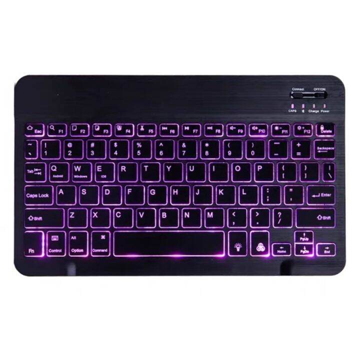 9.7 Wireless Ultra Slim Aluminum Russian Spanish Bluetooth Keyboard ...