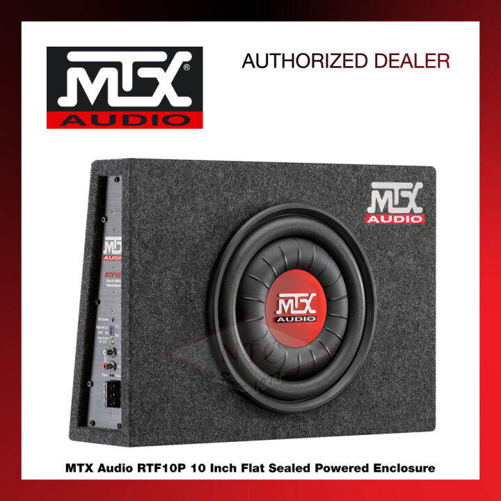 MTX Audio RTF10P 10 Inch Flat Sealed Powered Enclosure 600W with Class-D amplifier | Lazada