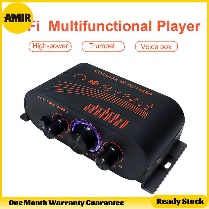 AMIR 2 Channels Stereo Sound Receiver, HIFI Audio Amplifier, AK Mini ...