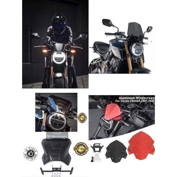 HONDA CB650R WINDSCREEN WINDSHIELD OEM DESIGN PUIG DESIGN ALLOY DESIGN ...