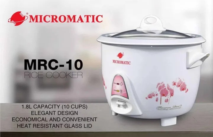 Micromatic Rice Cooker 1.8 Liters #MRC-10 | Lazada PH