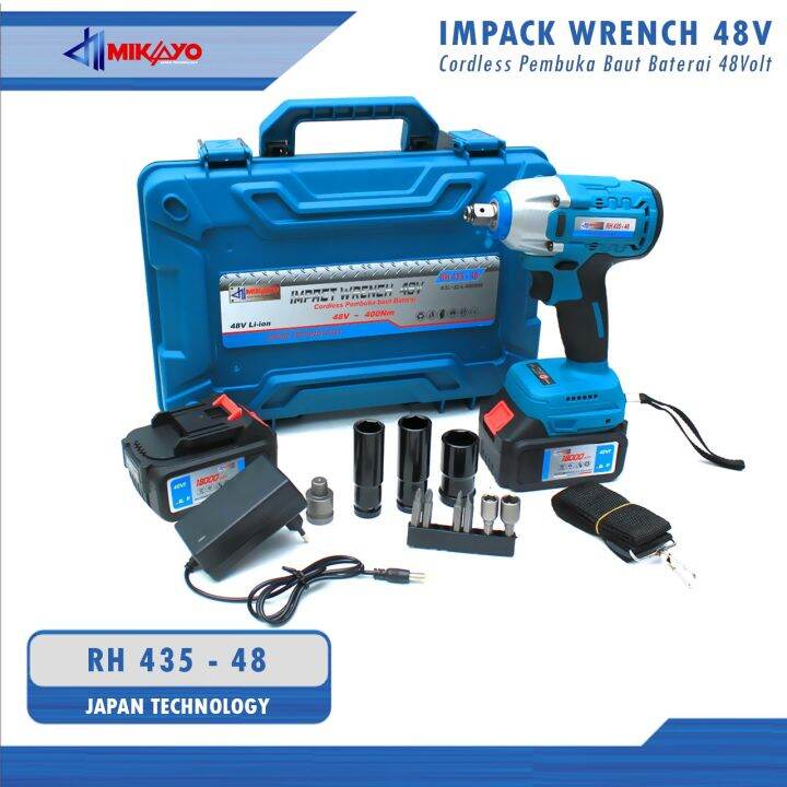 Impact mikayo tool 48v original 1/2in Impact Wrench Cordless Brushless ...