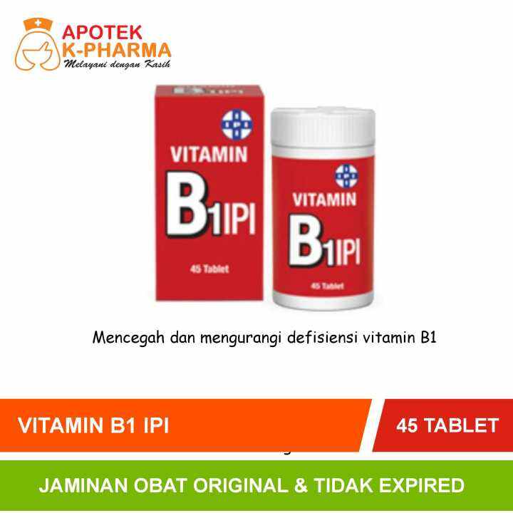 Vitamin B1 IPI Isi 45 Tablet Obat Original | Lazada Indonesia