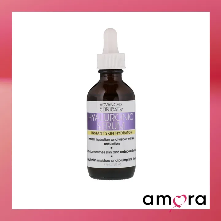 Advanced Clinicals, Hyaluronic Serum, Instant Skin Hydrator, 1.75 fl oz (52 ml) | Lazada PH