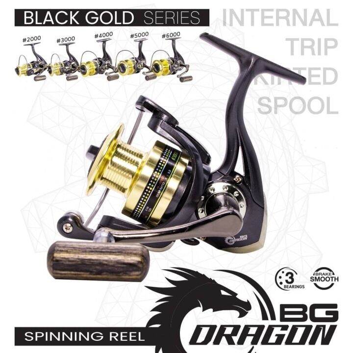 รอกสปินนิ่ง DRAGON BG รุ่น Black Gold | Lazada.co.th