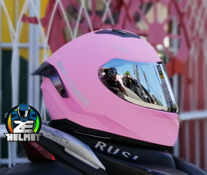 SPYDER ROGUE SOB (Matte Pink) FULL FACE - DUAL VISOR (with FREE Clear ...