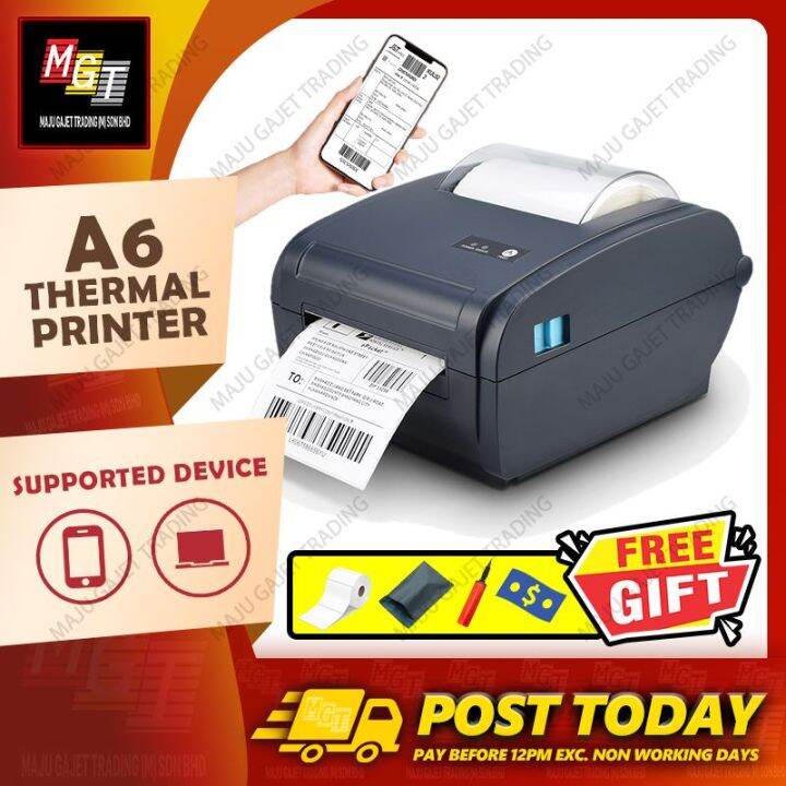 ⭐ready Stock⭐ A6 Theal Printer Bluetooth Waybill Barcode Shipping Label