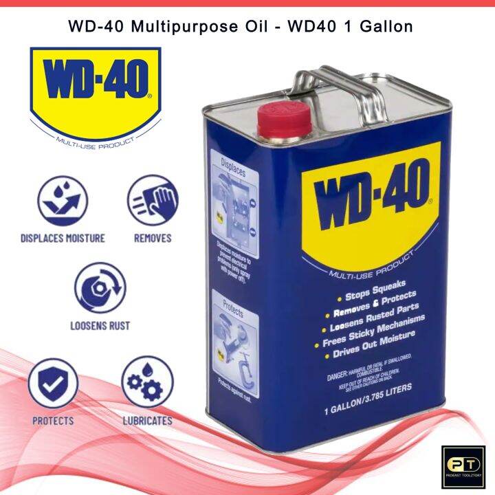 WD-40 1 gallon MULTIPURPOSE Oil - WD 40 1gallon | Lazada