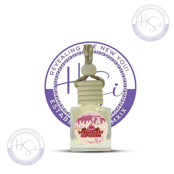 HSI Scents Collection Car and Room Hanging Diffuser Strawberry Ice ...