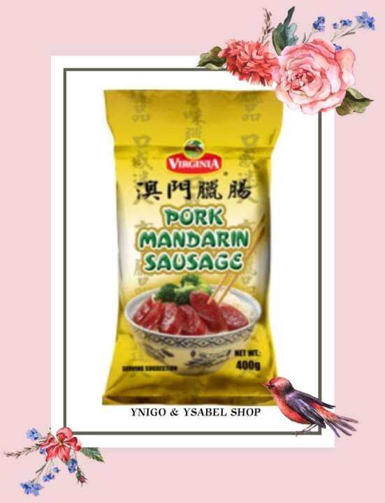 VIRGINIA PORK MANDARIN SAUSAGE 400 GRAMS | Lazada PH