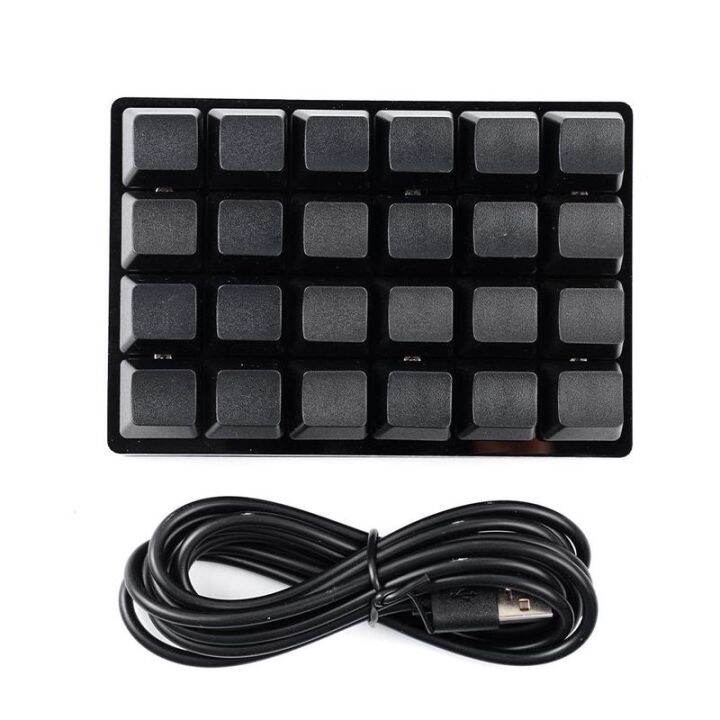 【ได้ผล】 Mini Black 24 Key Mechanical Keyboard 9 Key 16 Key Gaming ...