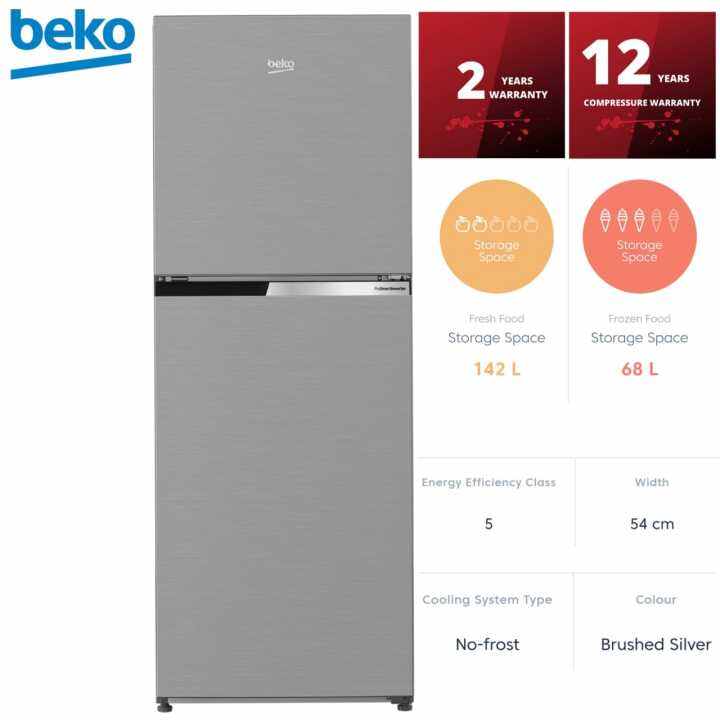 Beko 2 Door Digital Inverter Refrigerator 230L RDNT231I50VZS | Lazada